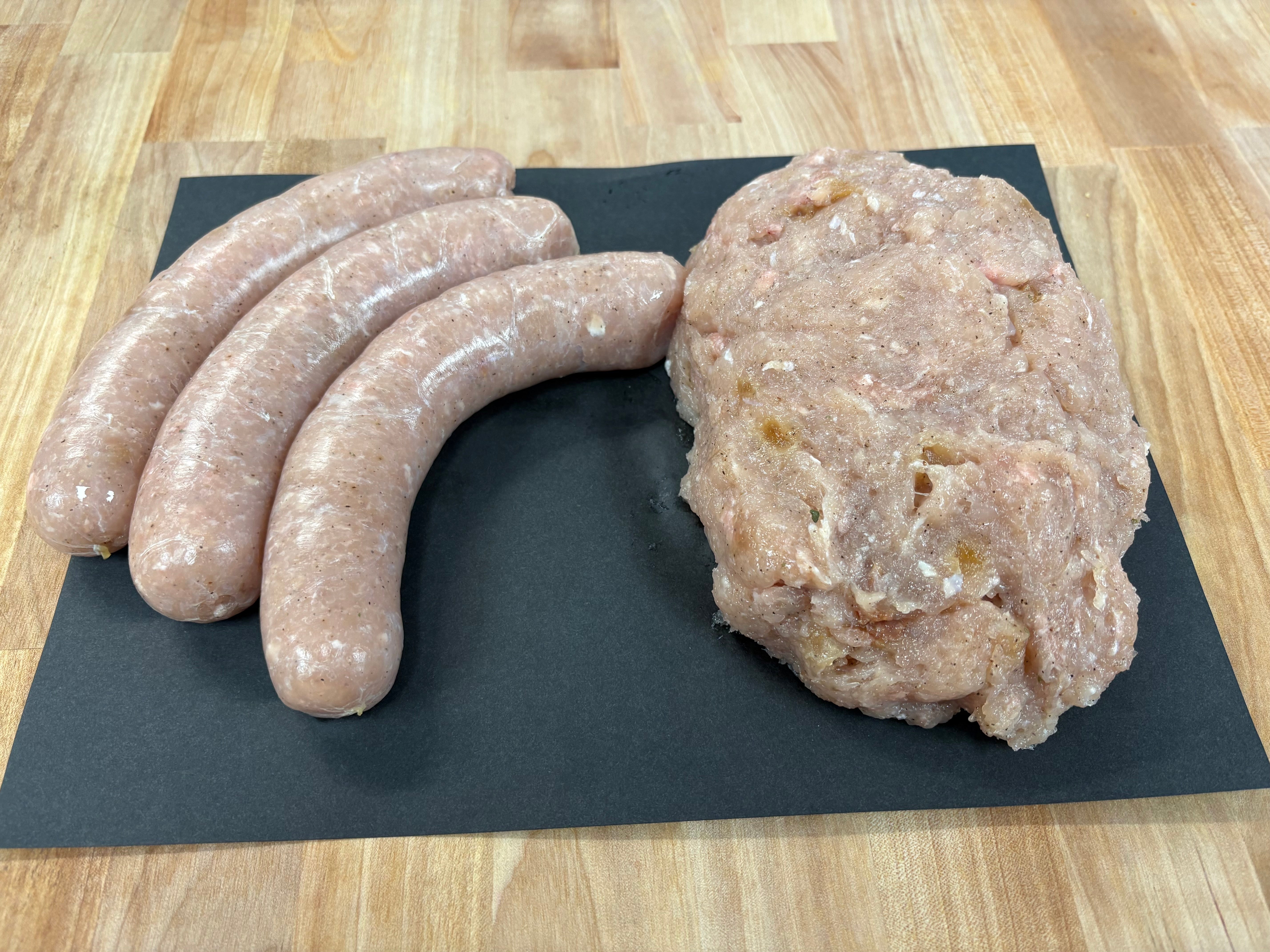 Chicken Apple Sausage – Carney Wagyu Cattle Ranch/ Carney Wagyu Butcher ...
